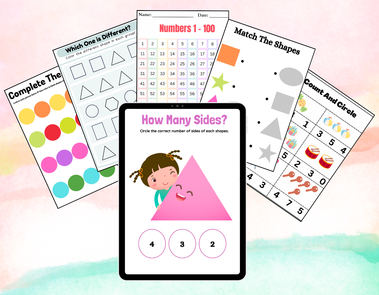 Kids Printables Mega Bundle — Volume 1 (3,000+ Worksheets, Activities ...