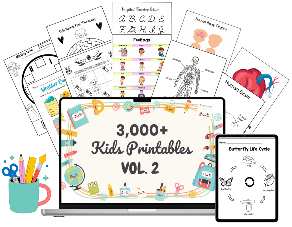 Kids Printables Mega Bundle — Volume 2 (3,000+ Worksheets, Activities ...